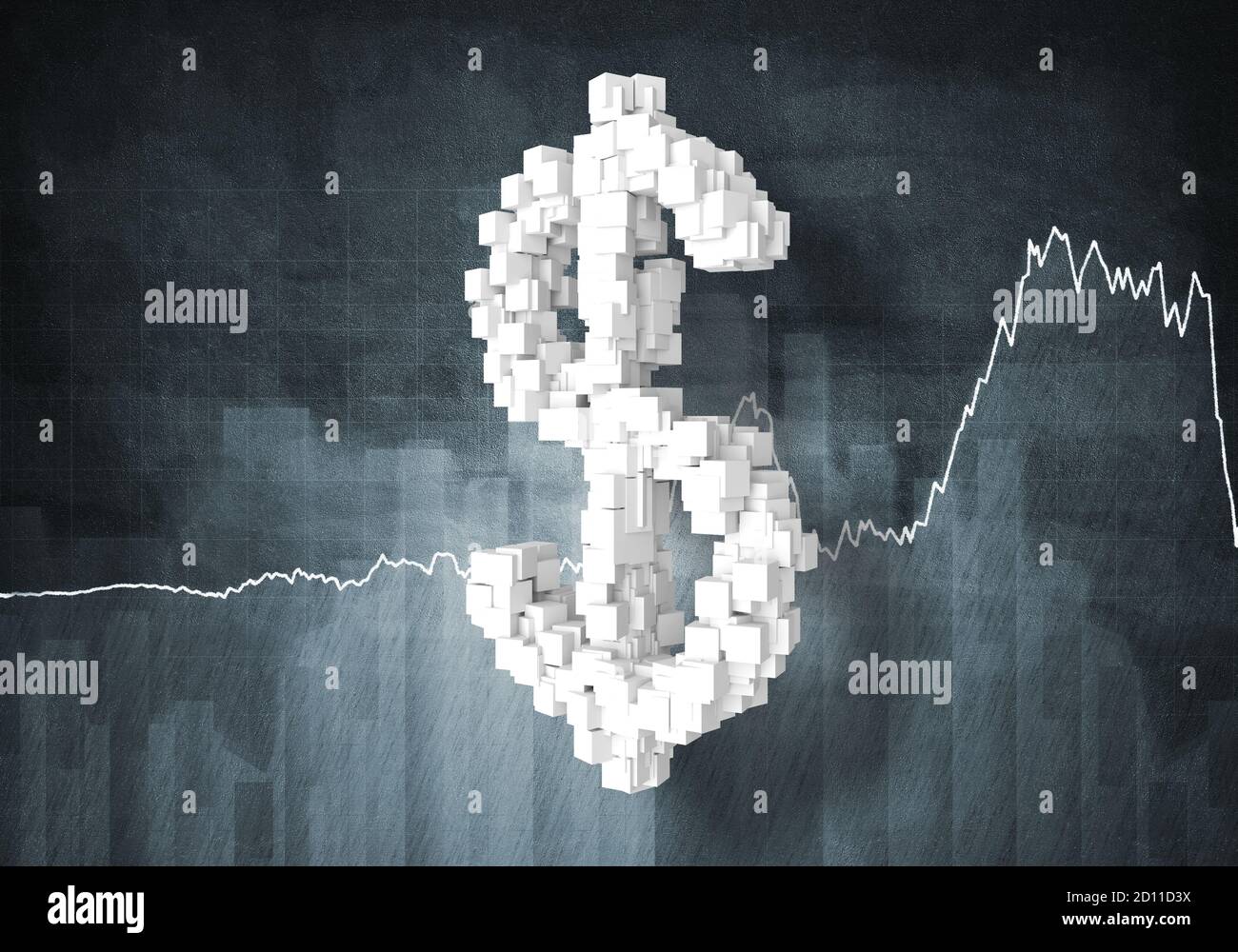 3d big dollar currency symbol Stock Photo - Alamy
