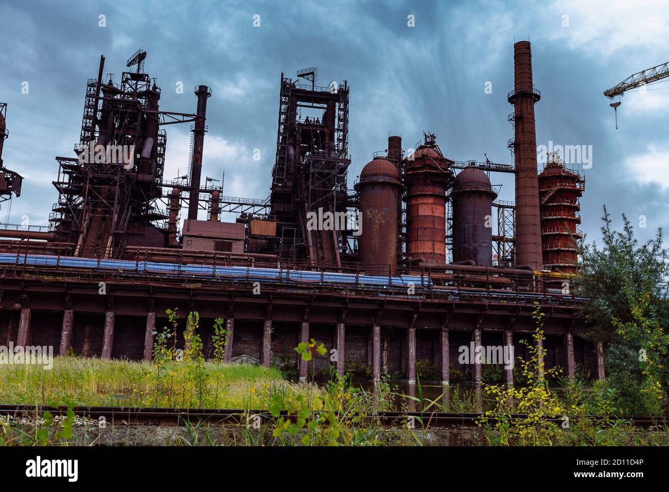 Blast furnace equipment of the metallurgical plant Stock Photo - Alamy