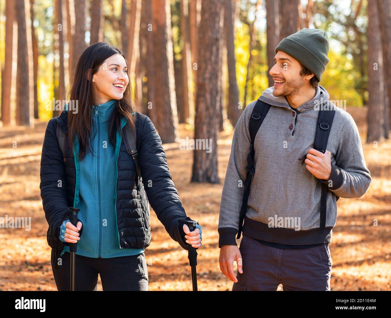 Husband and wife together in woods hi-res stock photography and images ...