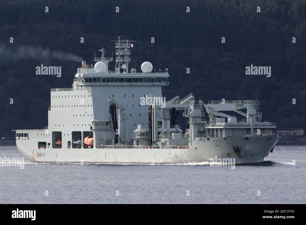 MV Asterix, a former commercial container ship, and later converted ...