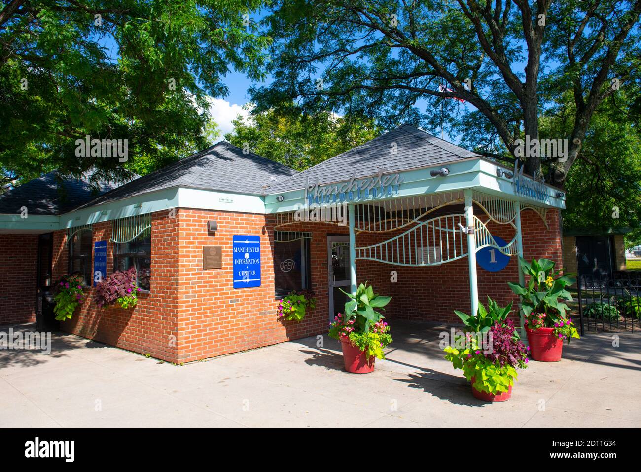 Manchester Welcome Center in Veterans Memorial Park in downtown ...