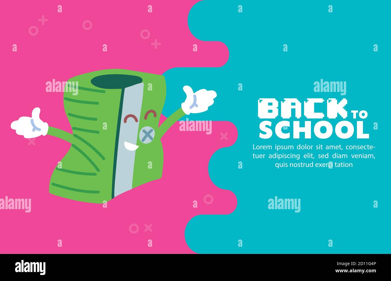 sharpener cartoon design, Back to school eduacation class lesson theme ...