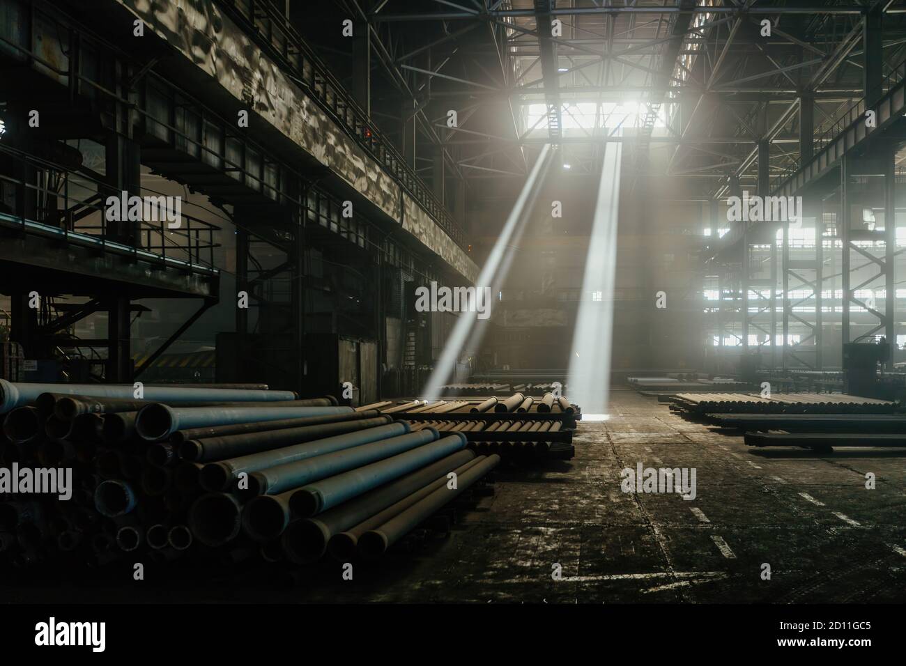 Steel beams warehouse hi-res stock photography and images - Alamy