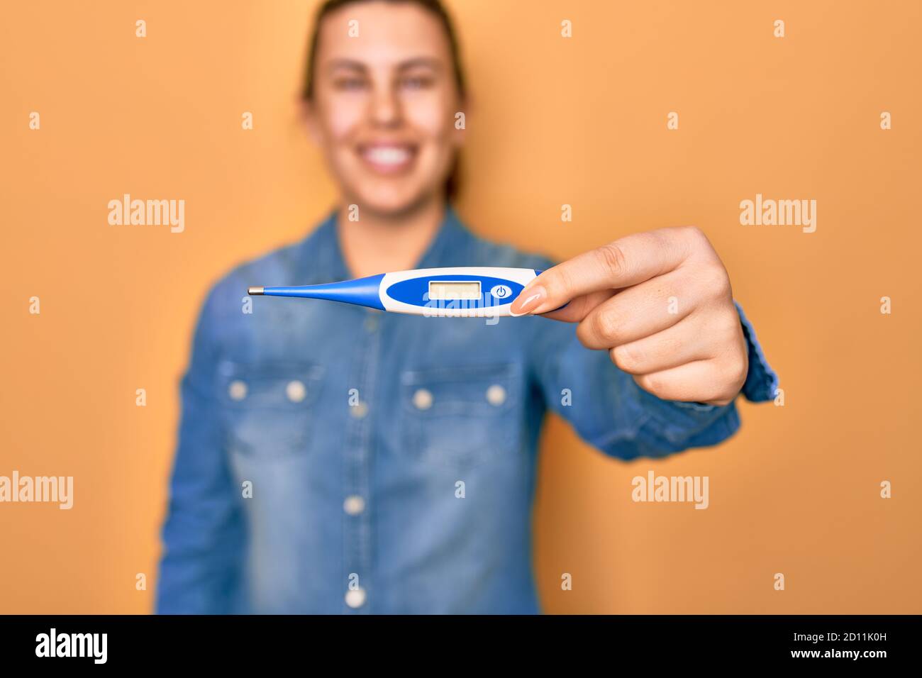 Young beautiful woman smiling happy and confident. Standing with smile ...