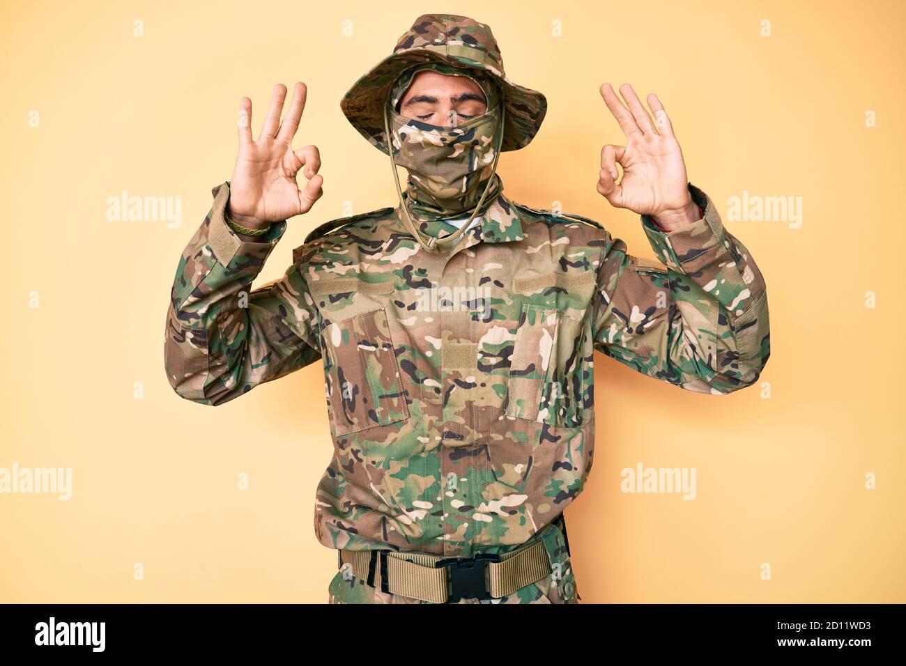 Military Men Doing Yoga