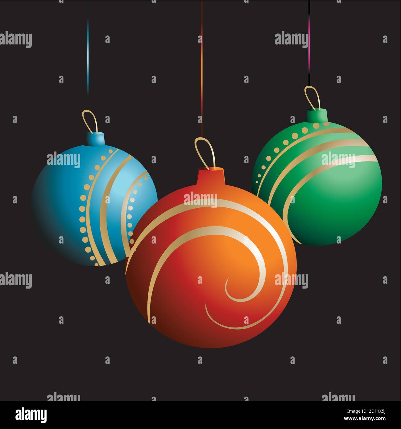 Christmas pink ball heart Stock Vector Images - Alamy