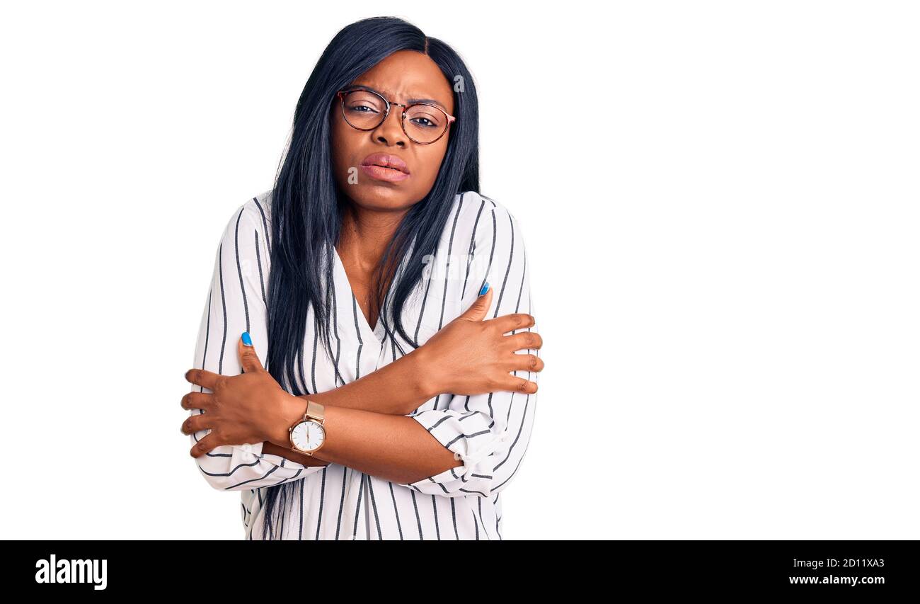 Freezing woman Cut Out Stock Images & Pictures - Alamy