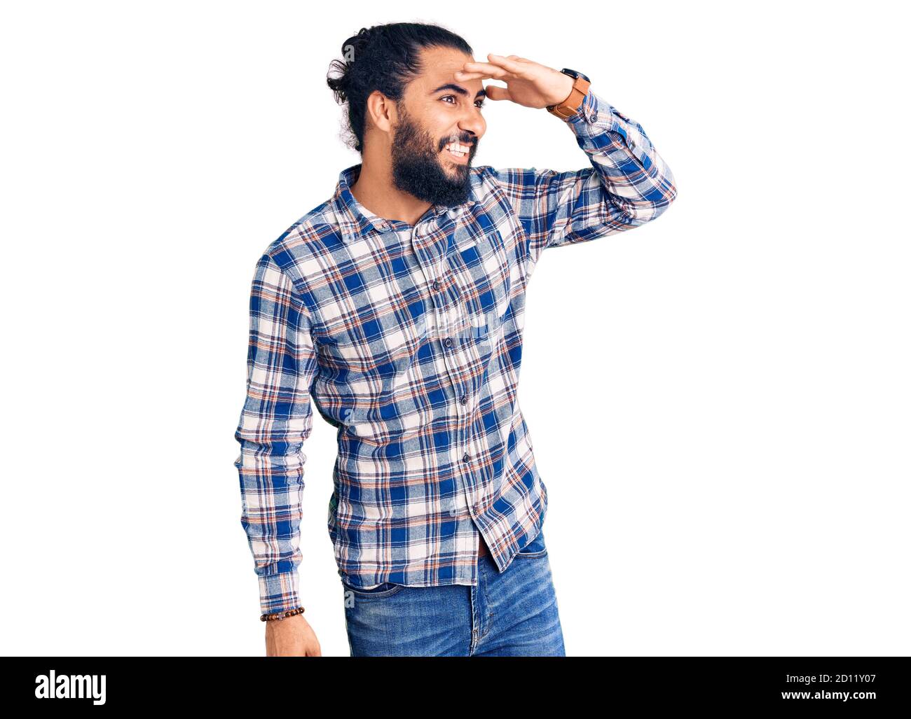 Young arab man wearing casual clothes very happy and smiling looking ...