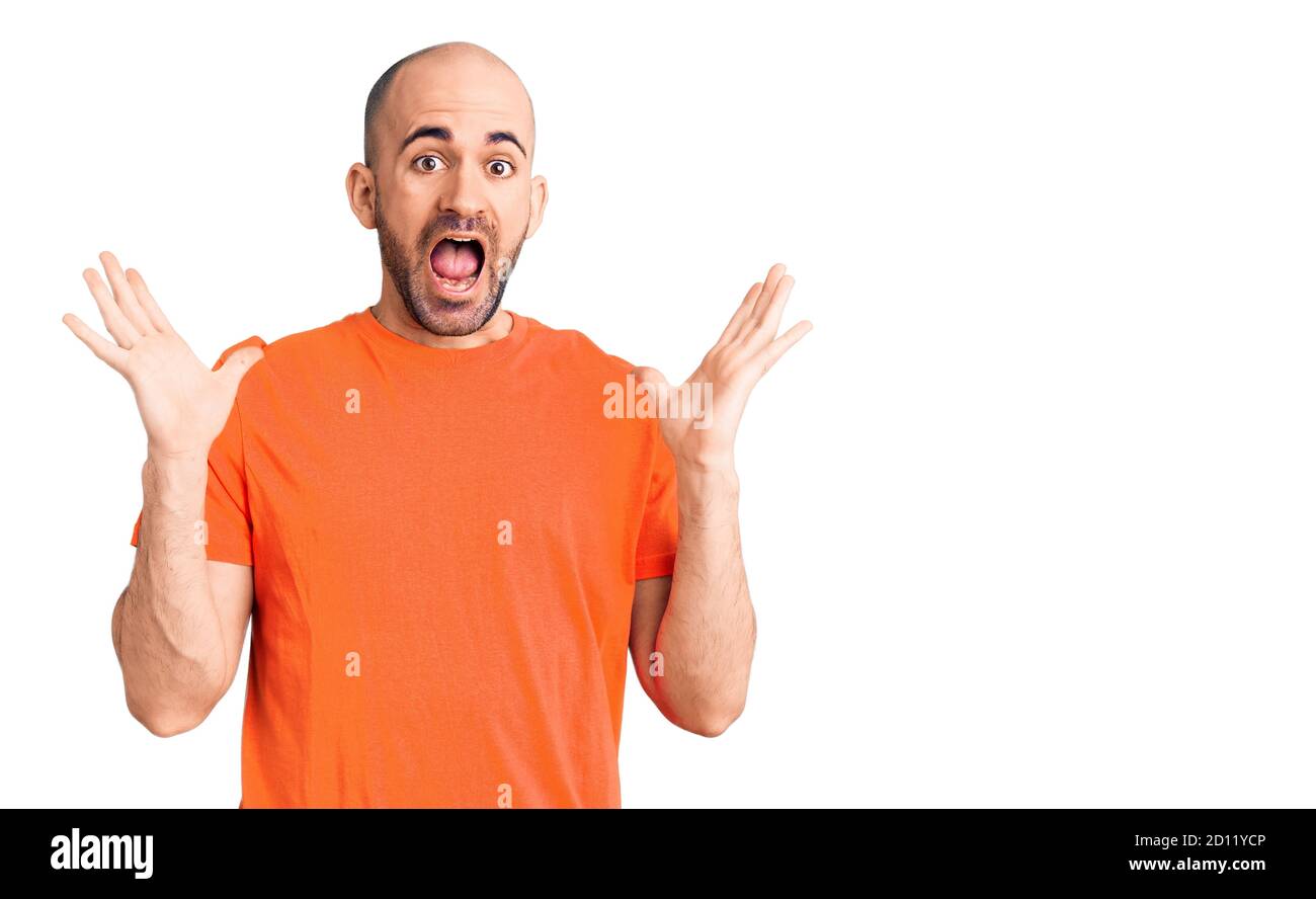 Bald Man Screaming Cut Out Stock Images & Pictures - Alamy