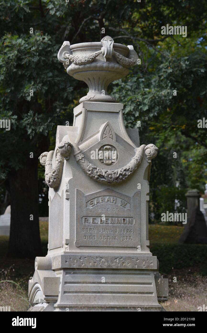 In the iconic Mount Auburn Cemetery, home to many historical figures ...