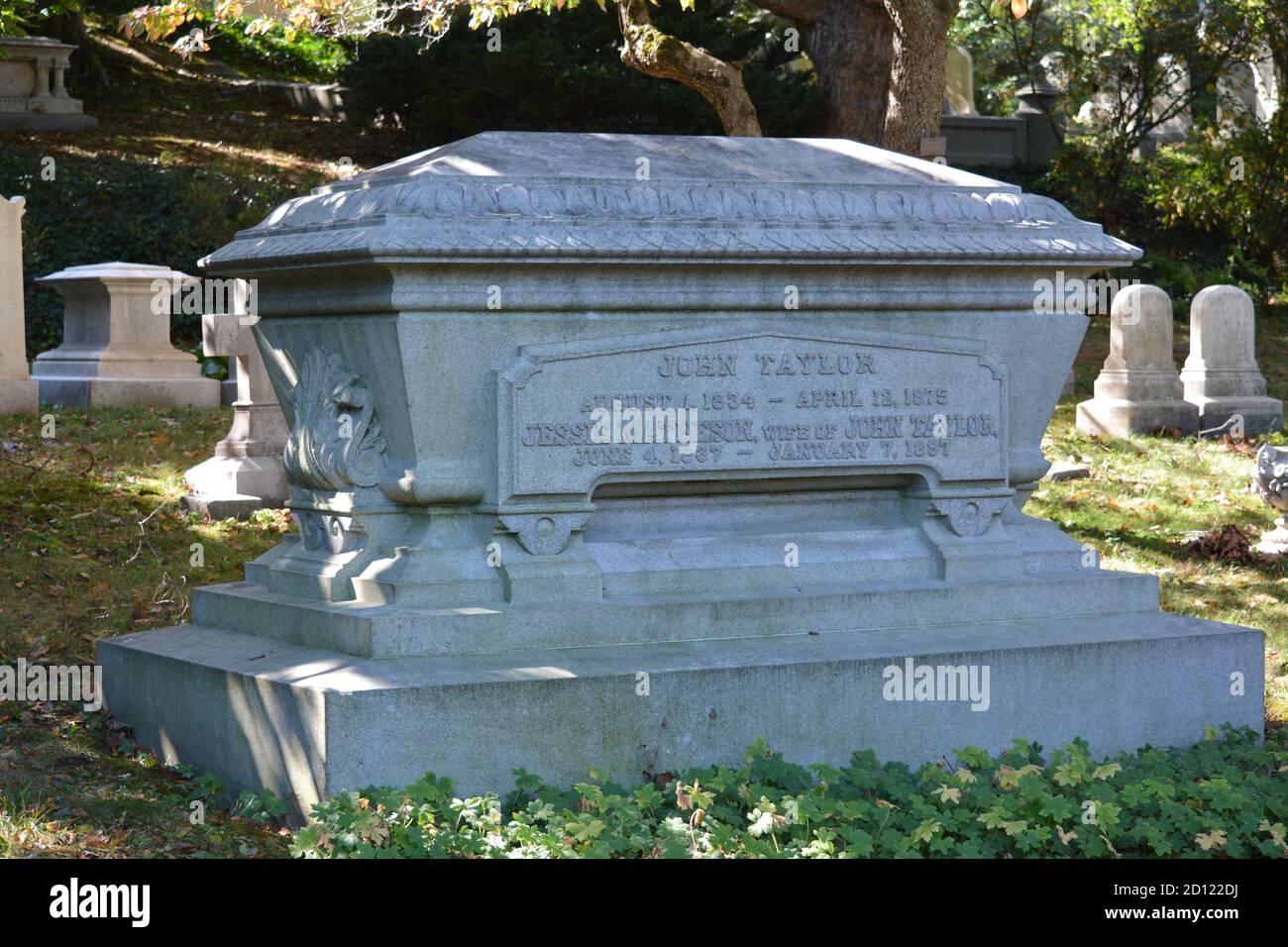 In the iconic Mount Auburn Cemetery, home to many historical figures ...