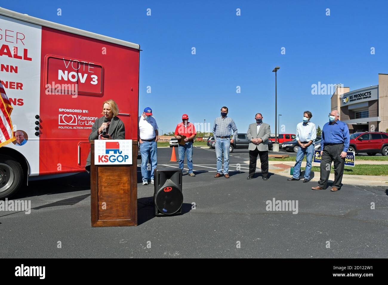 EL DORADO , KANSAS, USA, October 3, 2020 Mary Jean Eisenhower, grand ...