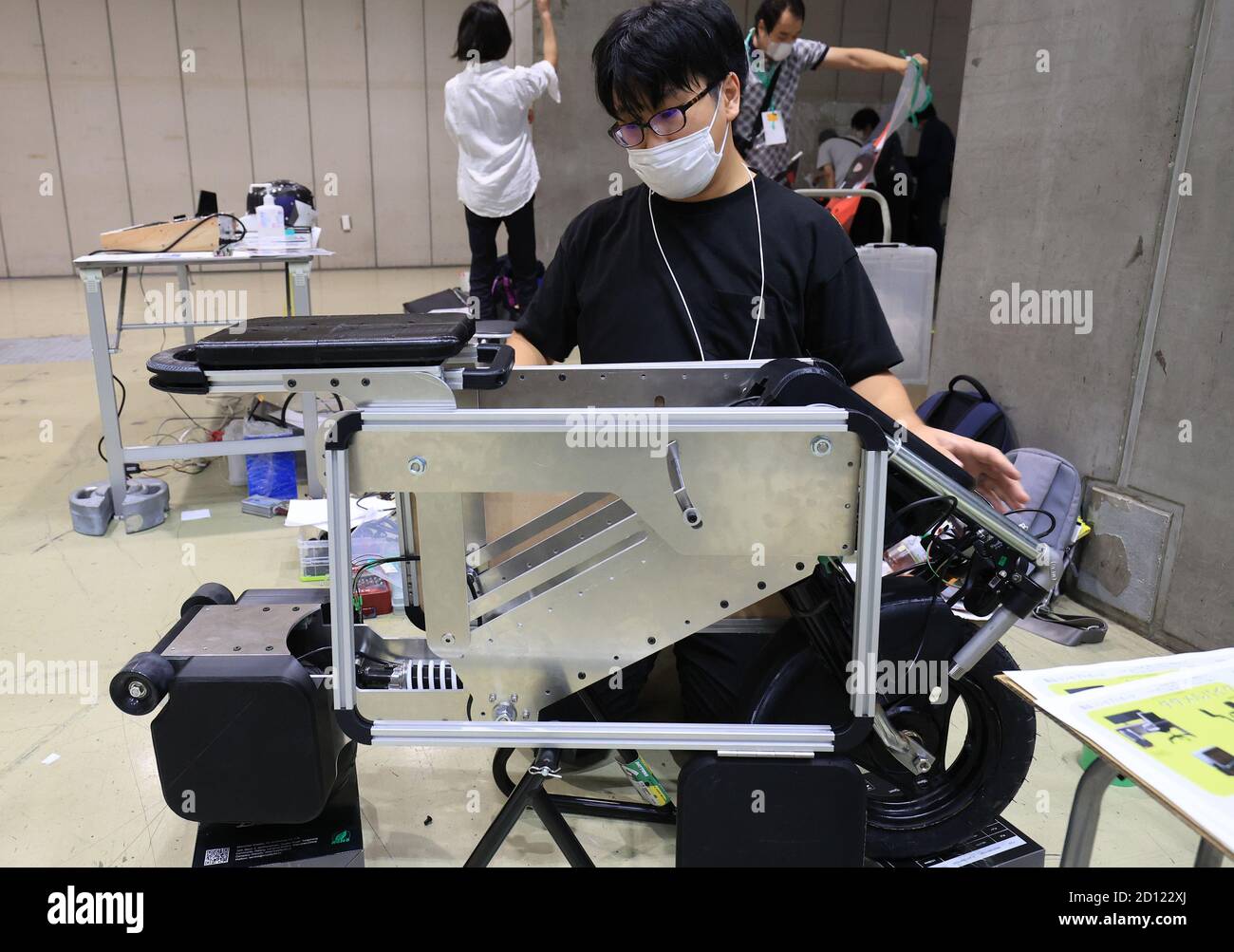 Tokyo, Japan. 3rd Oct, 2020. Groove X designer Takamitsu Ikoma ...