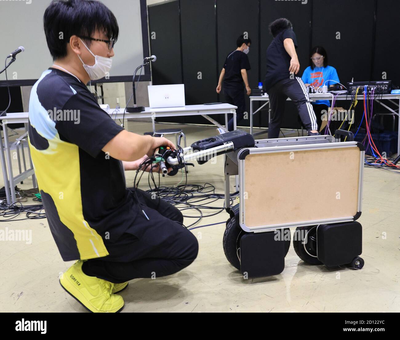 Tokyo, Japan. 3rd Oct, 2020. Groove X designer Takamitsu Ikoma ...