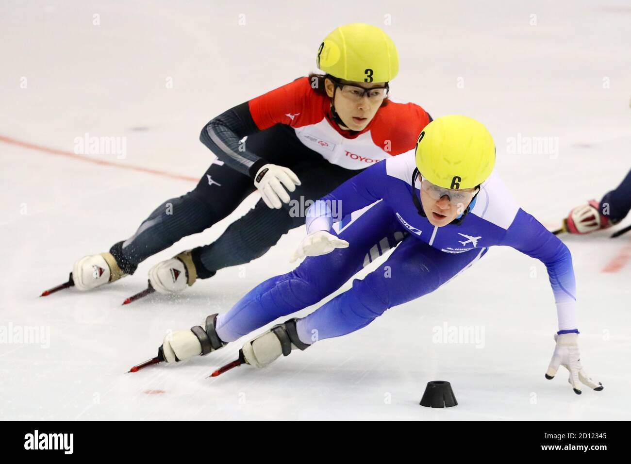 Nagano, Japan. 4th Oct, 2020. (L=R) Ami Hirai, Yuki Kikuchi Short Track ...