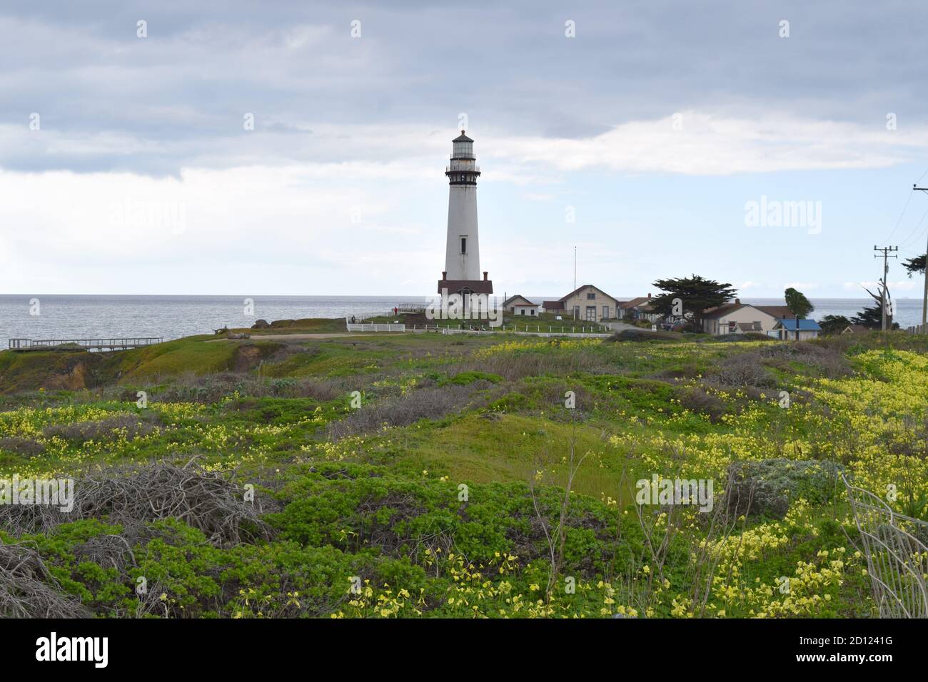 Pigeon Point Lighthouse, built in 1871 and now a California state park ...