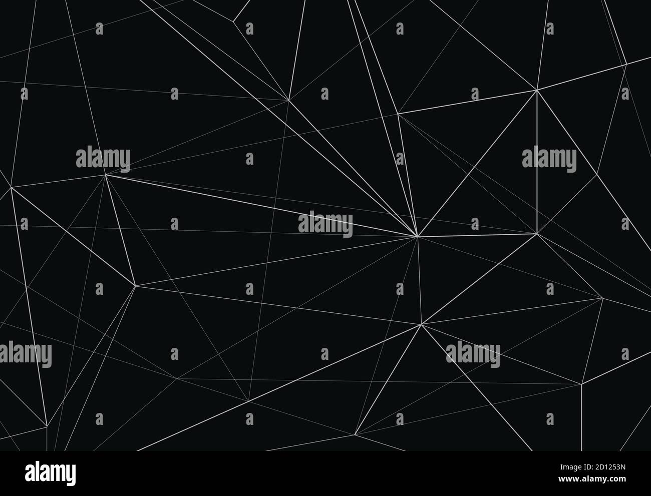 Abstract white silver line pattern on black background design template ...