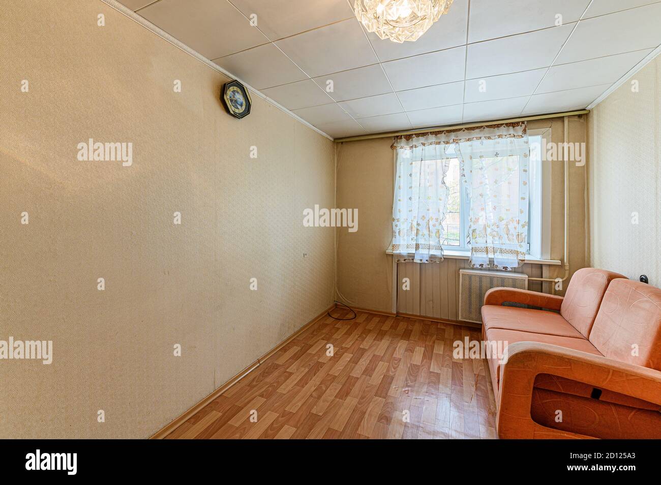 Russia, Moscow- April 10, 2020: interior room apartment modern bright ...