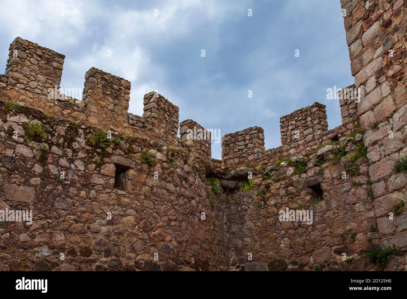 Almourol Medieval castle rebuilt atop of an islet in the middle of the ...