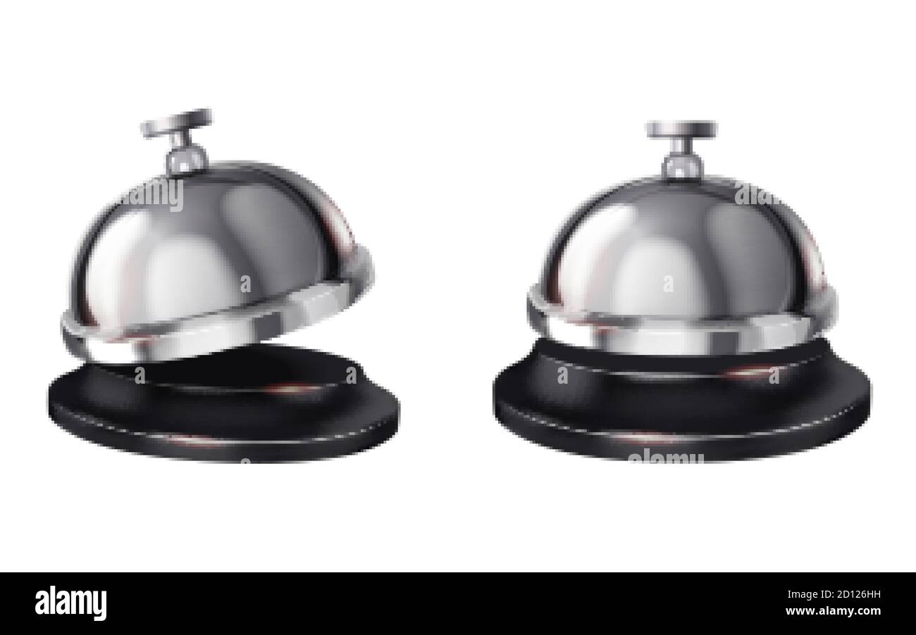 Service bell isolated on white background, 3d illustration Stock Vector ...