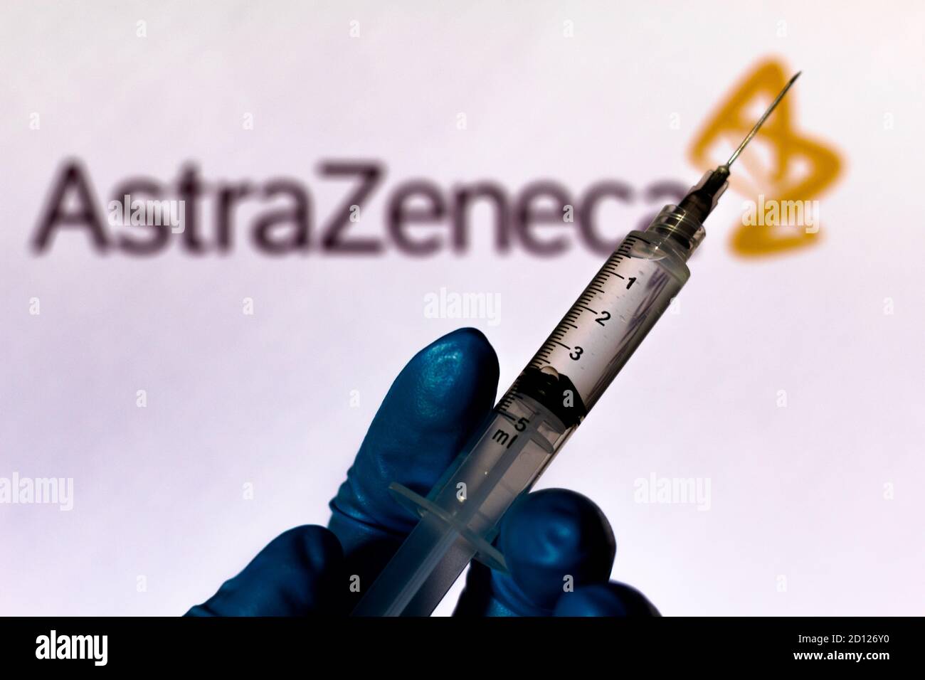 Brazil. 04th Oct, 2020. In this photo illustration the medical syringe ...