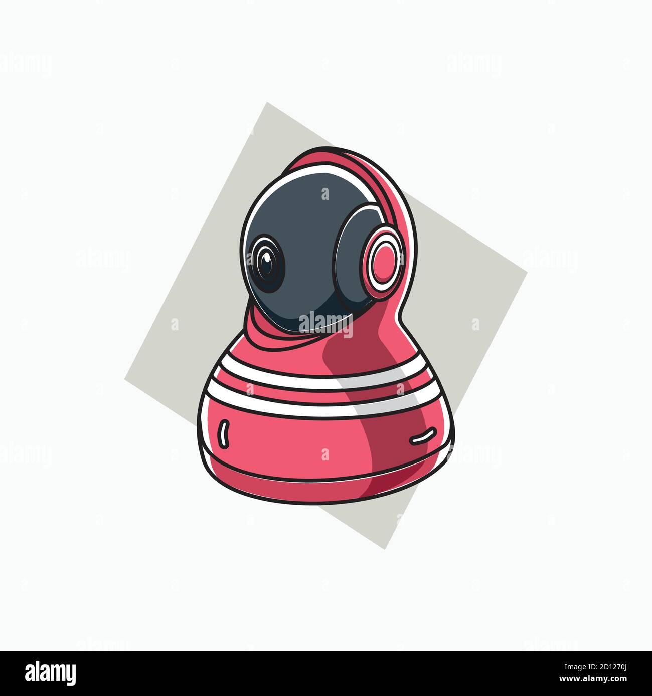 vector illustrations - indoor CCTV (camera surveillance) pink color for ...