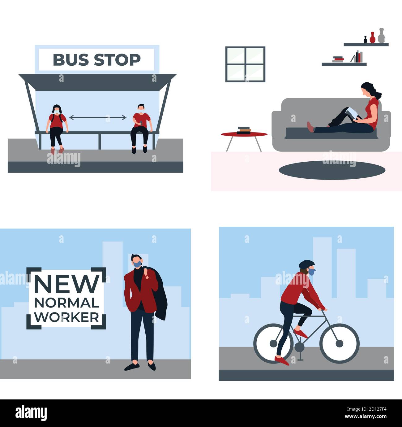 Rest stop on ride Stock Vector Images - Alamy