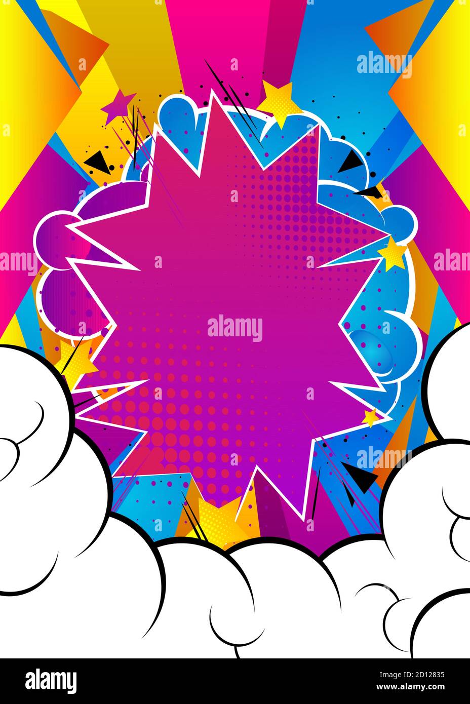 Cartoon design colored background. Comic book illustration. Vector ...
