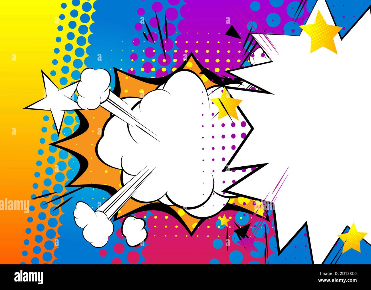Cartoon design colored background. Comic book illustration. Vector ...