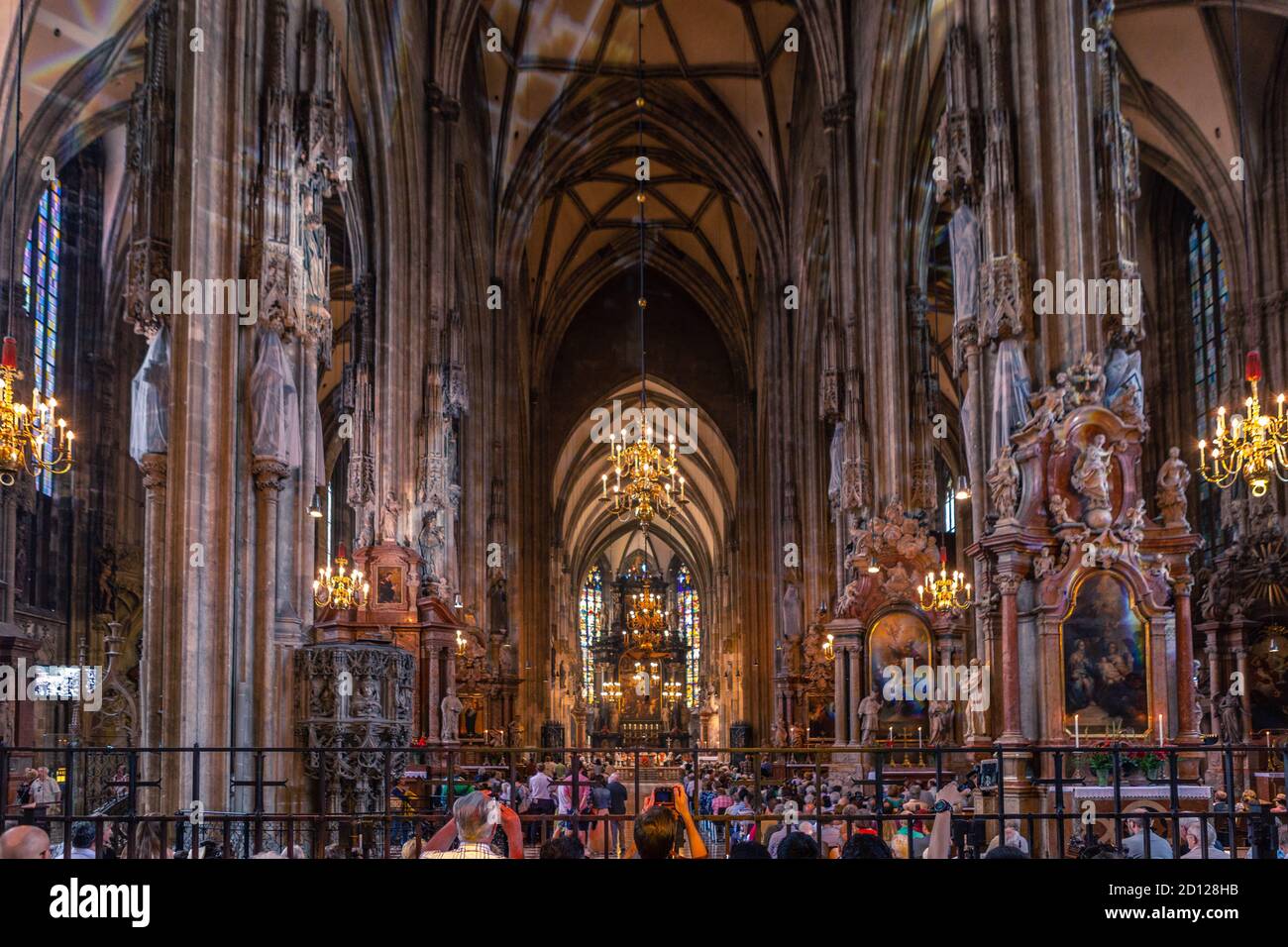 Interior view stephansdom vienna austria hi-res stock photography and ...