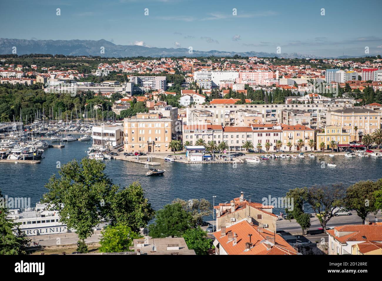 The ancient roman architecture in old town of Zadar, Croatia Stock ...