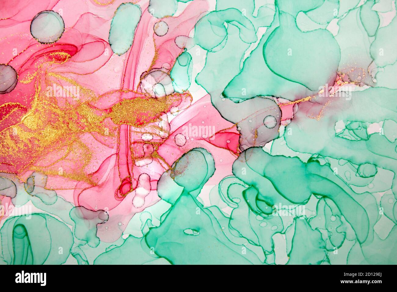 Green and pink pattern isolated on white background. Transparent ...