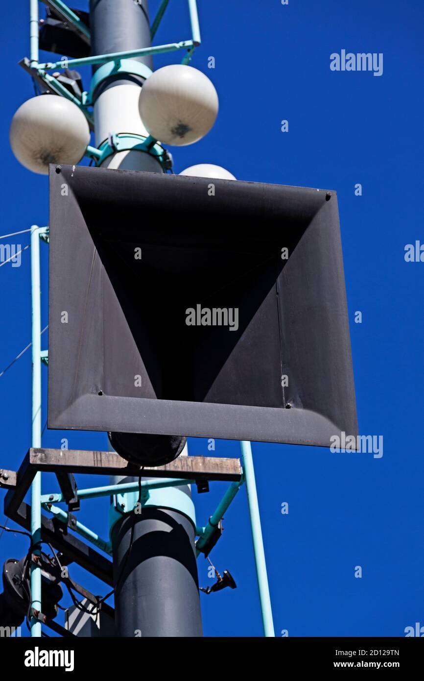 Megaphone loudspeaker speaker tower hi-res stock photography and images ...