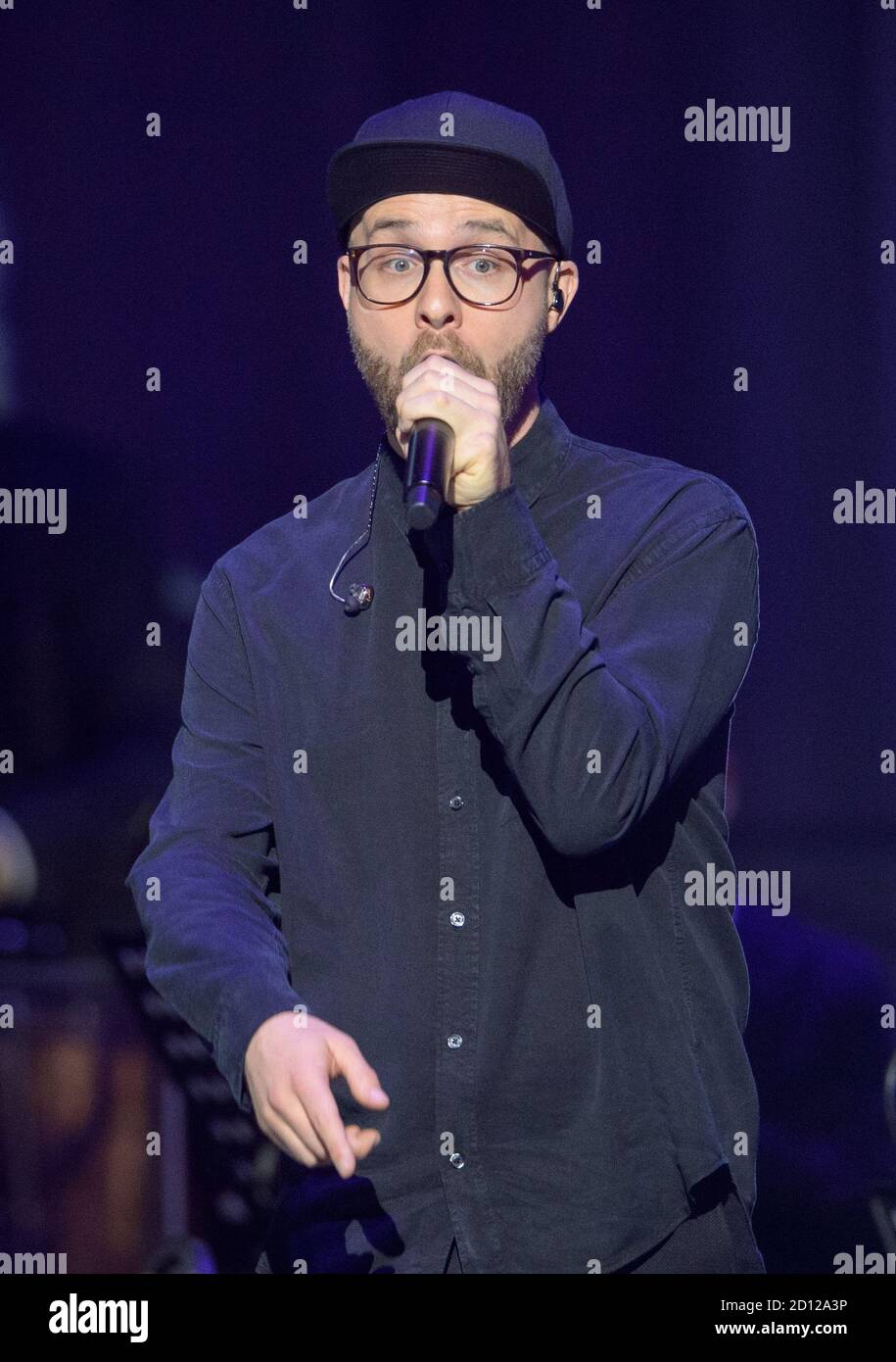 03 October 2020, Brandenburg, Potsdam: Mark Foster sings in the ...