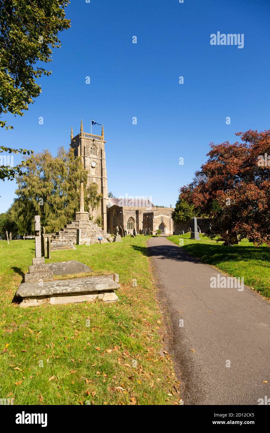 Church of Saint Andrew and medieval churchyard standing cross, Chew ...