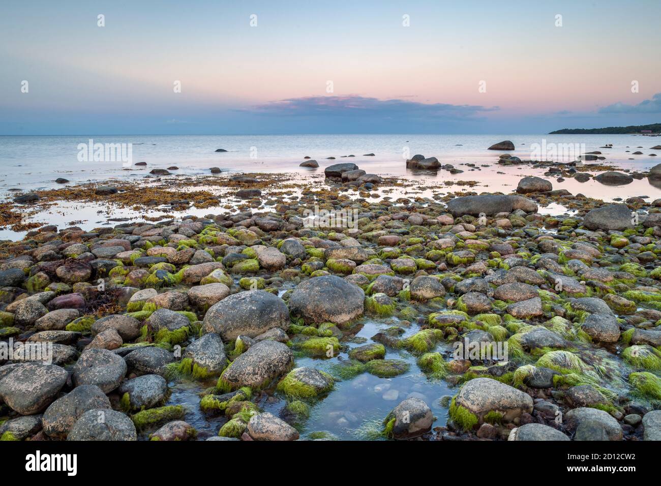 geography / travel, Sweden, Scania, Kivik, stones on Baltic Sea beach ...