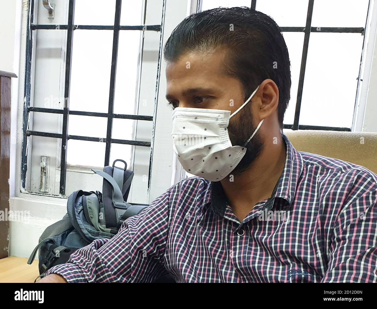 Asian masked man working hi-res stock photography and images - Alamy