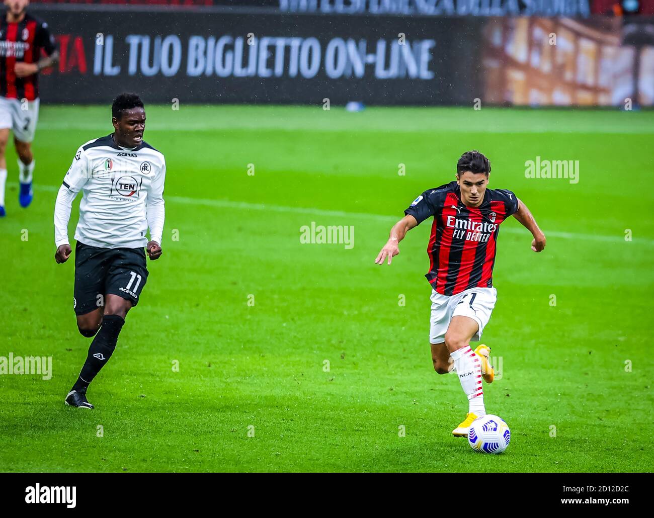 Brahim Diaz of AC Milan during the Serie A 2020/21 match between AC ...