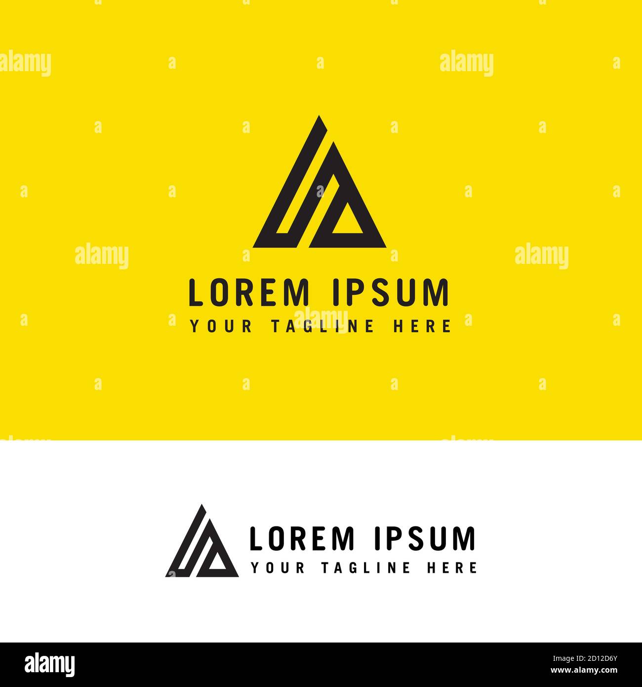 A Minimal Letter Logo concept. Premium Line Alphabet Monochrome ...