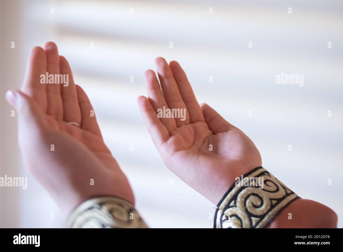 Islamic Dua Concept. Female hands.Peaceful spiritual moments. Hand ...