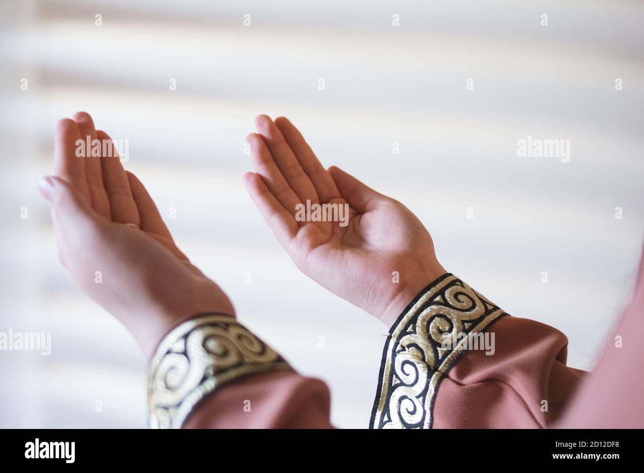 Islamic Dua Concept. Female hands.Peaceful spiritual moments. Hand ...