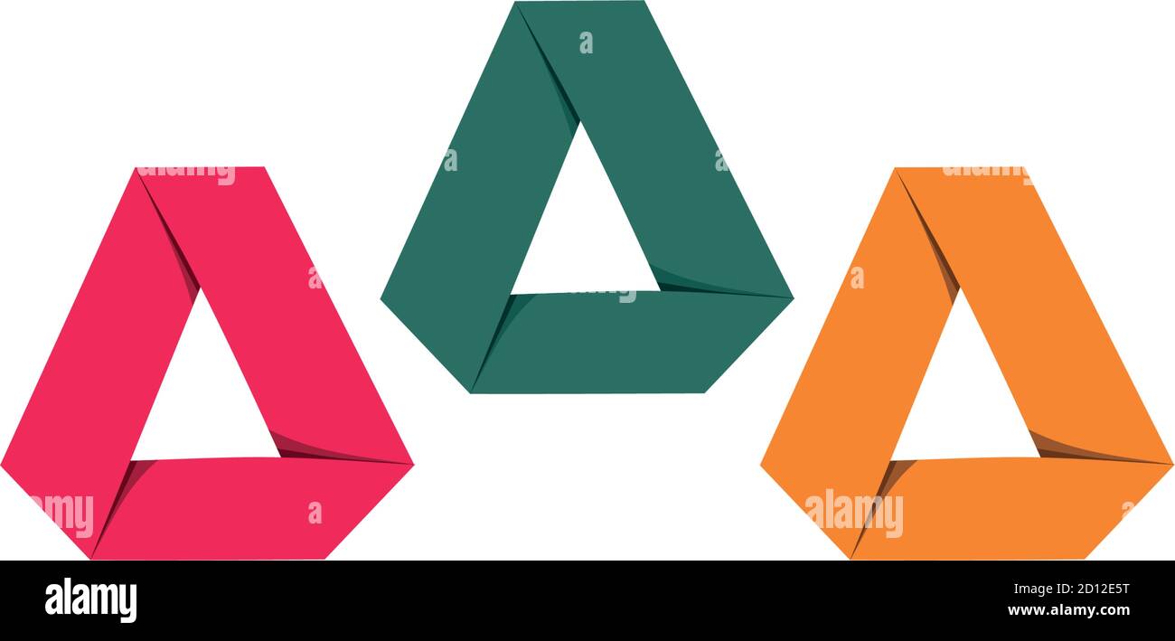 abstract triangle icon set logo concept Stock Vector Image & Art - Alamy