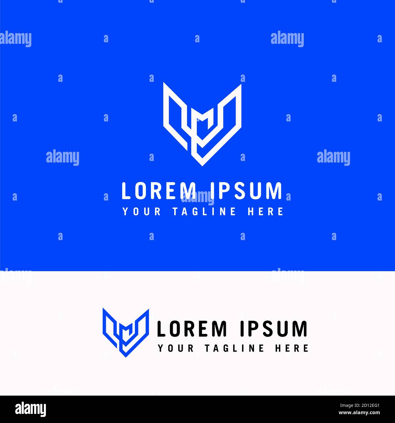 Letter V and M Line Arrow Logo Design Element Stock Vector Image & Art ...