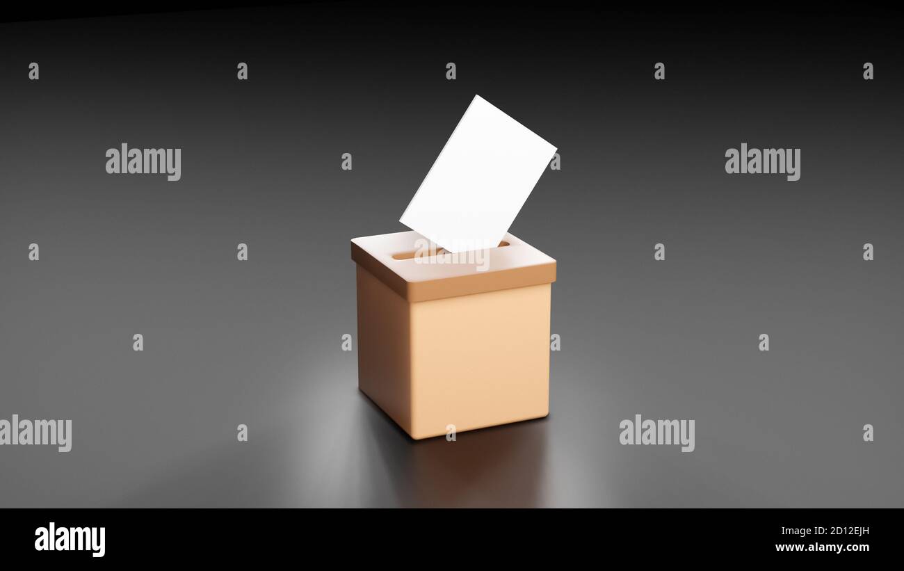 Black ballot box with vote hi-res stock photography and images - Alamy