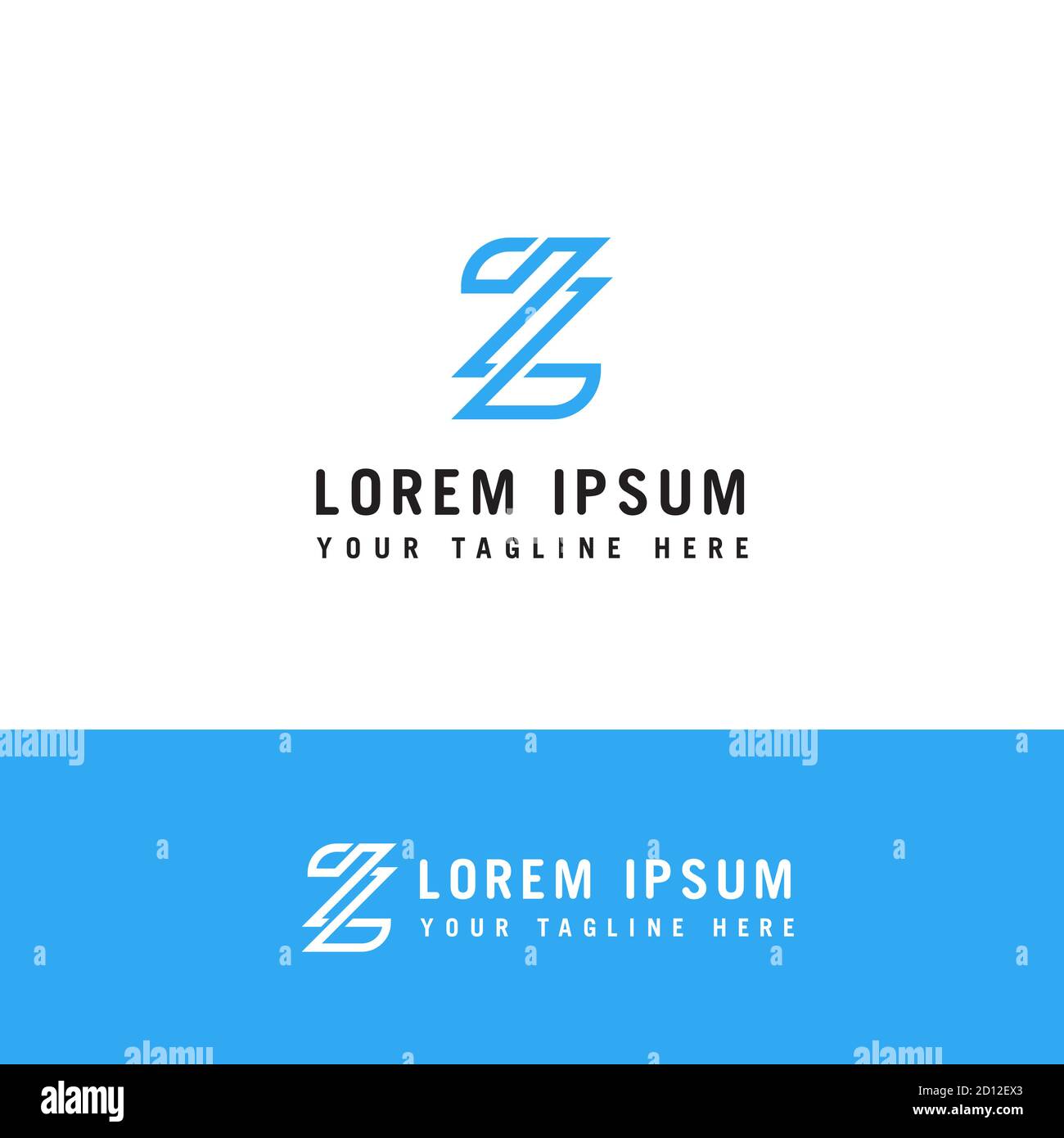 Z letter line logo, vector design template element Stock Vector Image ...