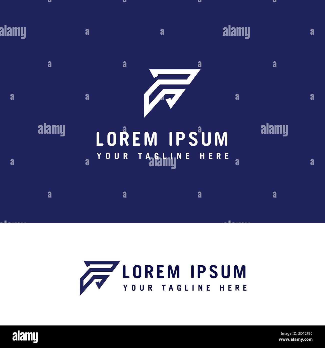 Letter F Line Style Logo Template Stock Vector Image & Art - Alamy