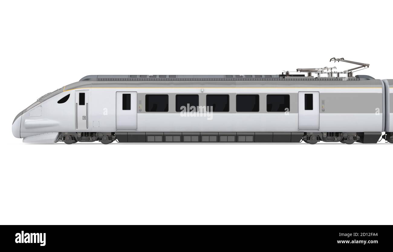 High Speed Train Isolated Stock Photo - Alamy