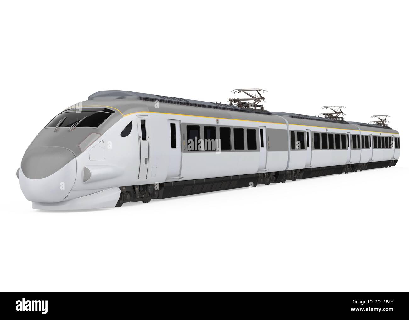 High Speed Train Isolated Stock Photo - Alamy