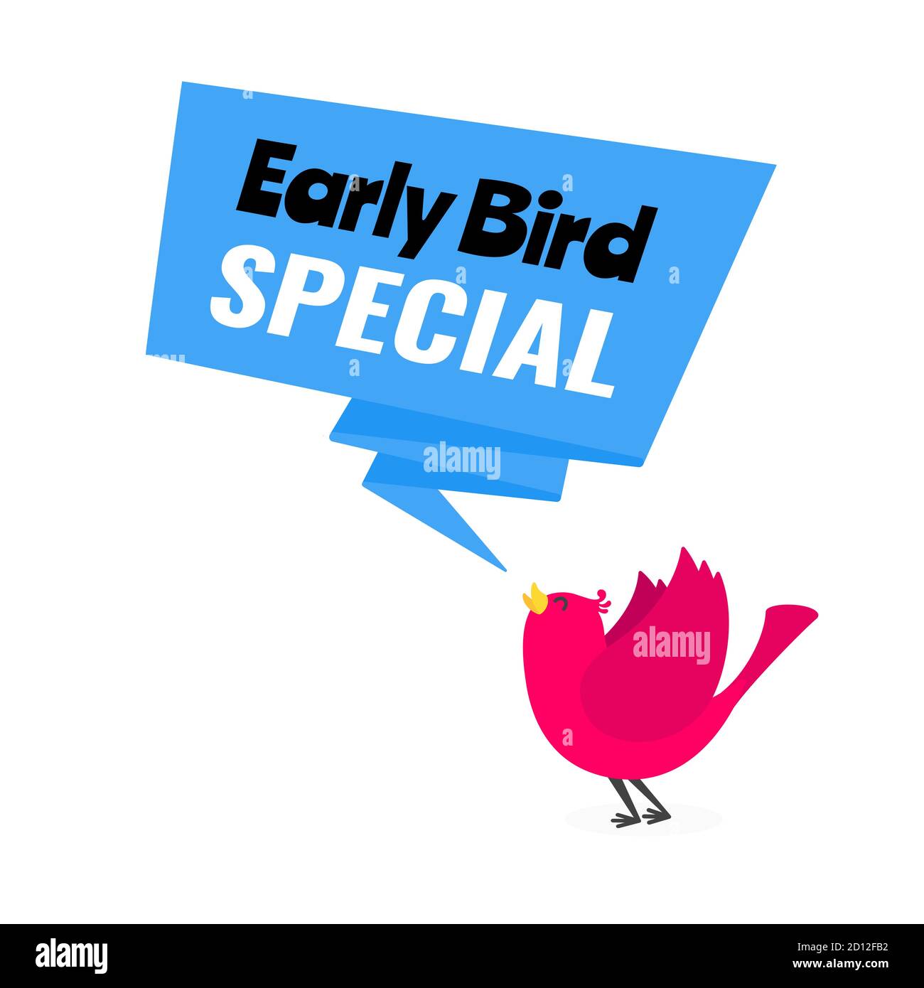 Early bird special offer discount sale event banner flat style design ...