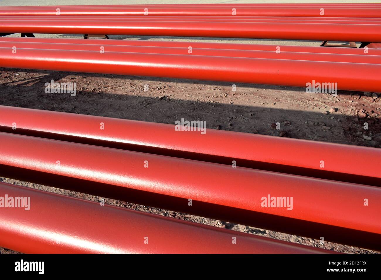Red steel pipes for fire fighting system and extinguishing water lines ...